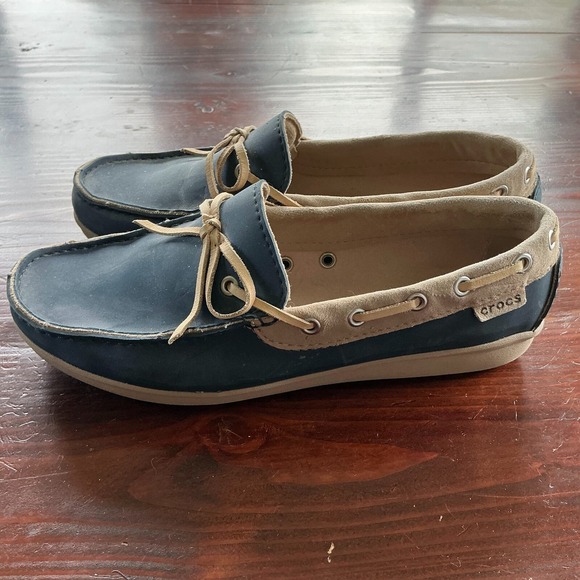 CROCS | Shoes | Croc Wrap Colorlite Loafer Shoes Womens 7w Navy ...